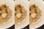 Simple Mushroom Risotto with Herb Crusted Chicken