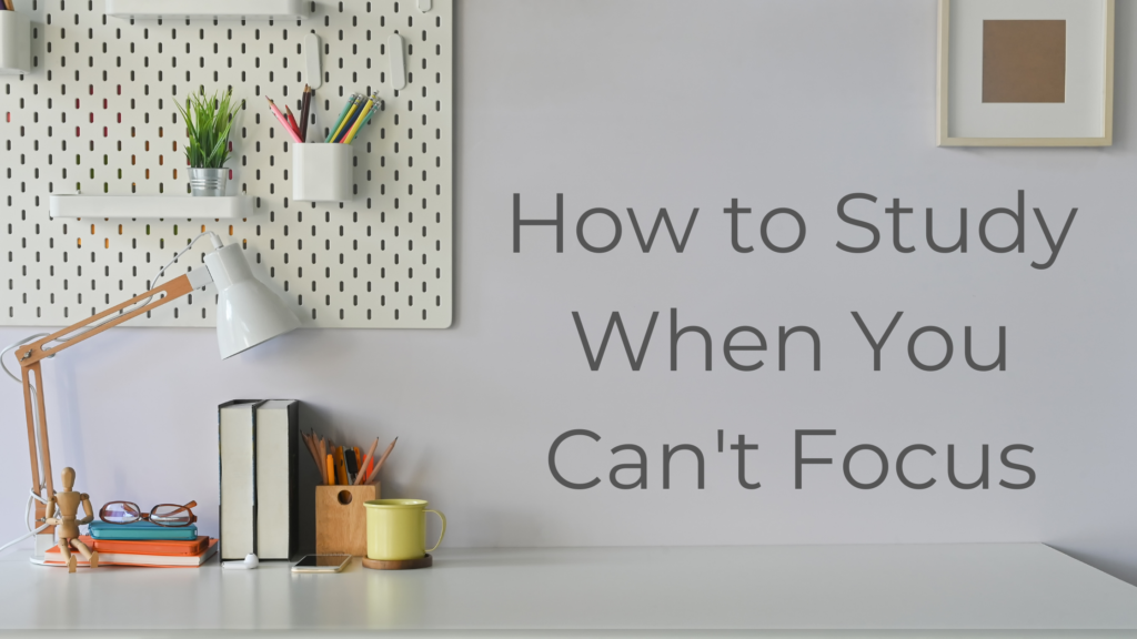 How to Study When You Can’t Focus - Little Wallet Big Dreams